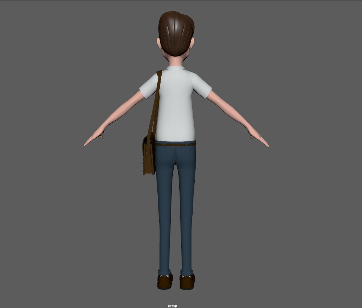 3D cartoon man bag model - TurboSquid 1428561