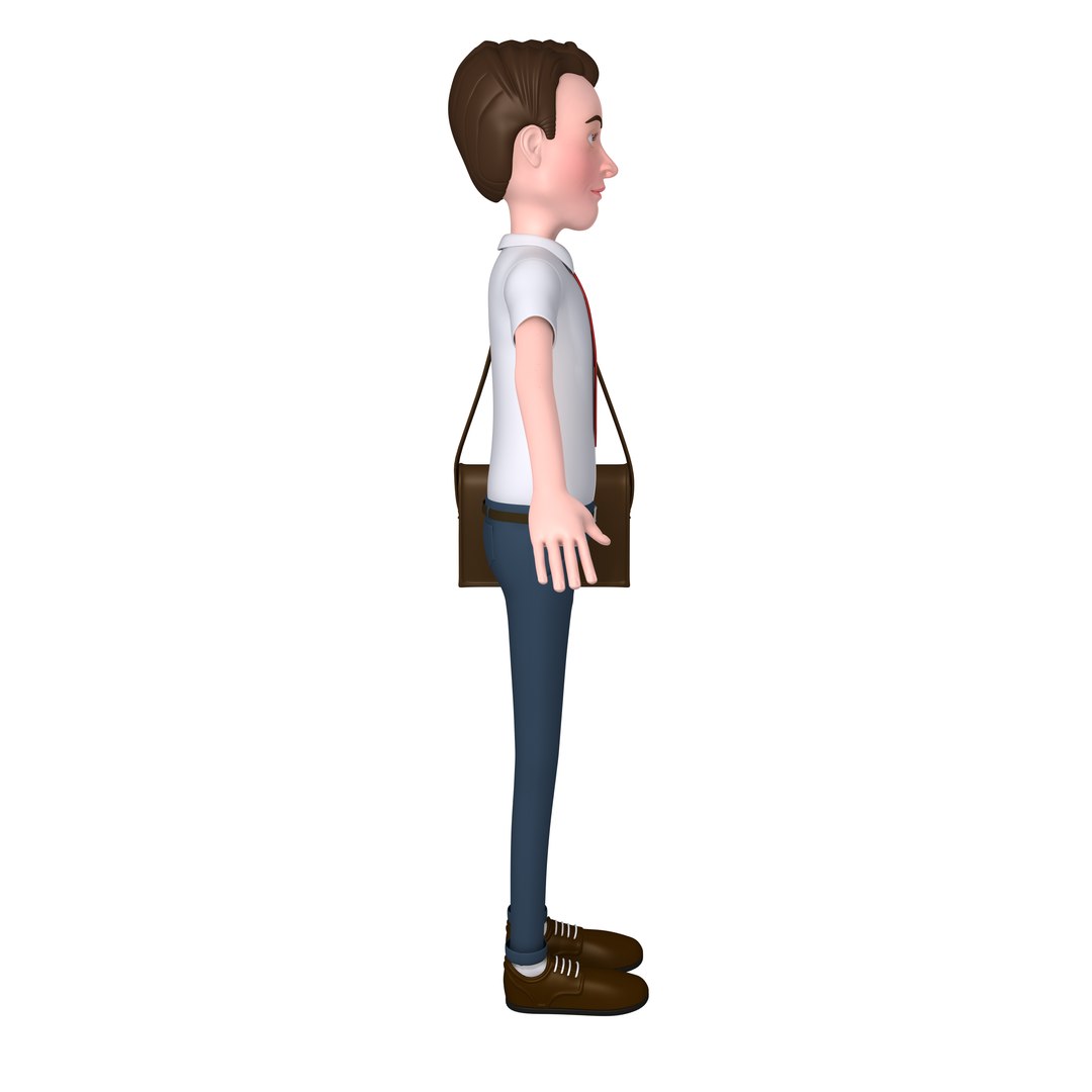 3D cartoon man bag model - TurboSquid 1428561