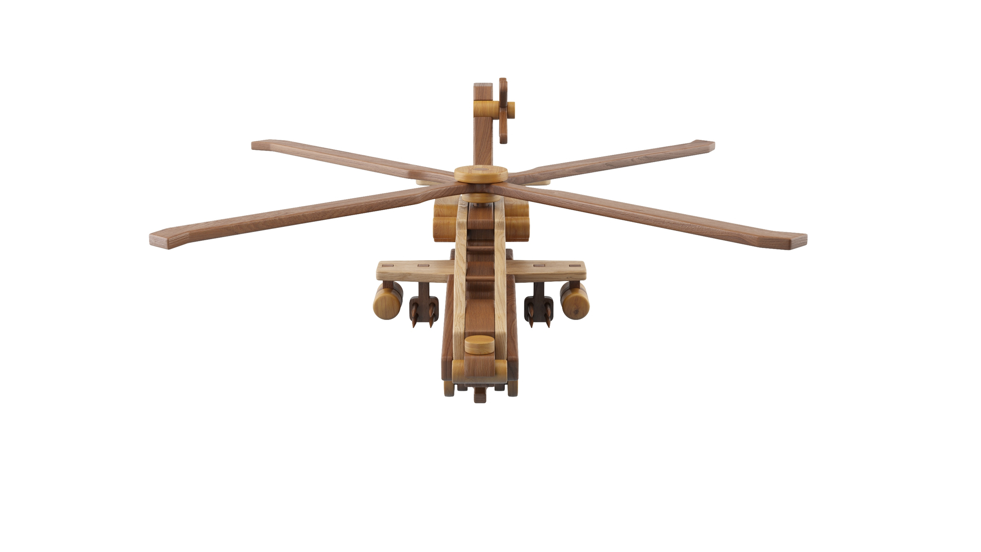 3D Wooden Apache AH64 Model - TurboSquid 2285449
