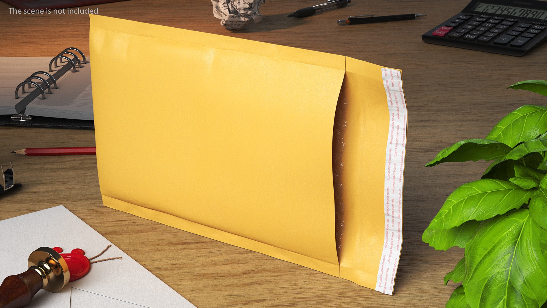 Kraft Paper Bubble Mailer Open 3D - TurboSquid 2176802