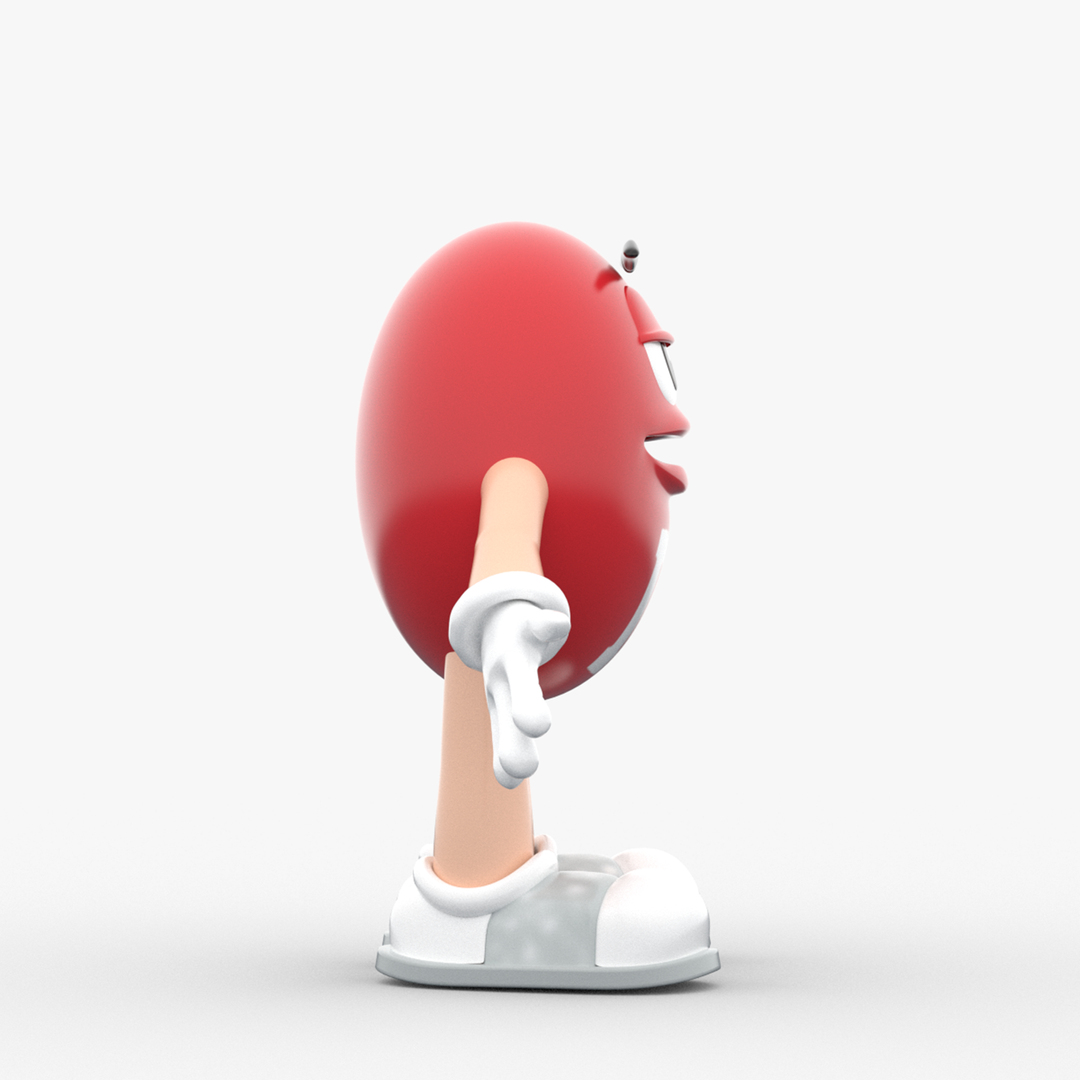 MnM의 캐릭터 레드 3D 모델 - TurboSquid 1601176