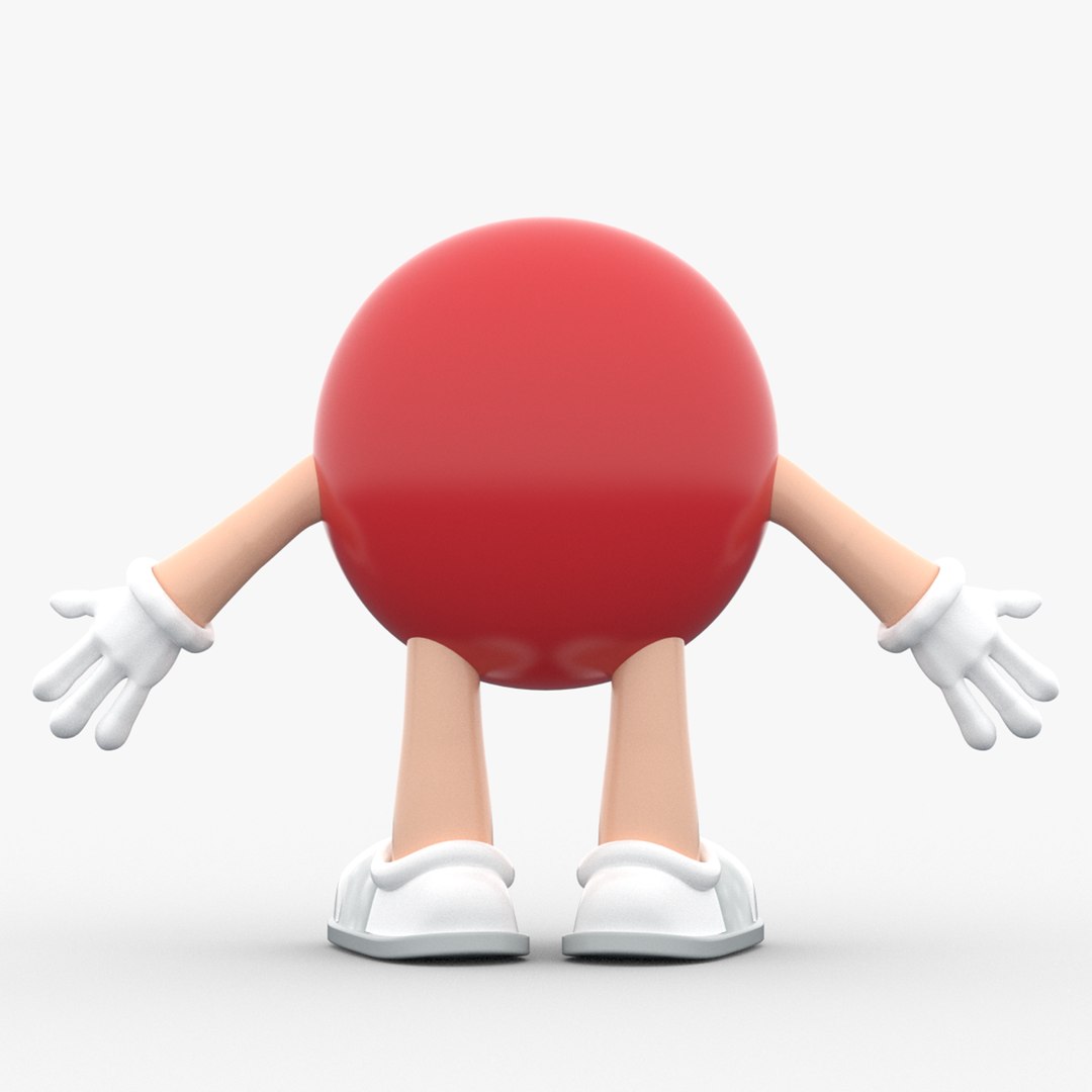 S Character Red 3D Model - TurboSquid 1601176