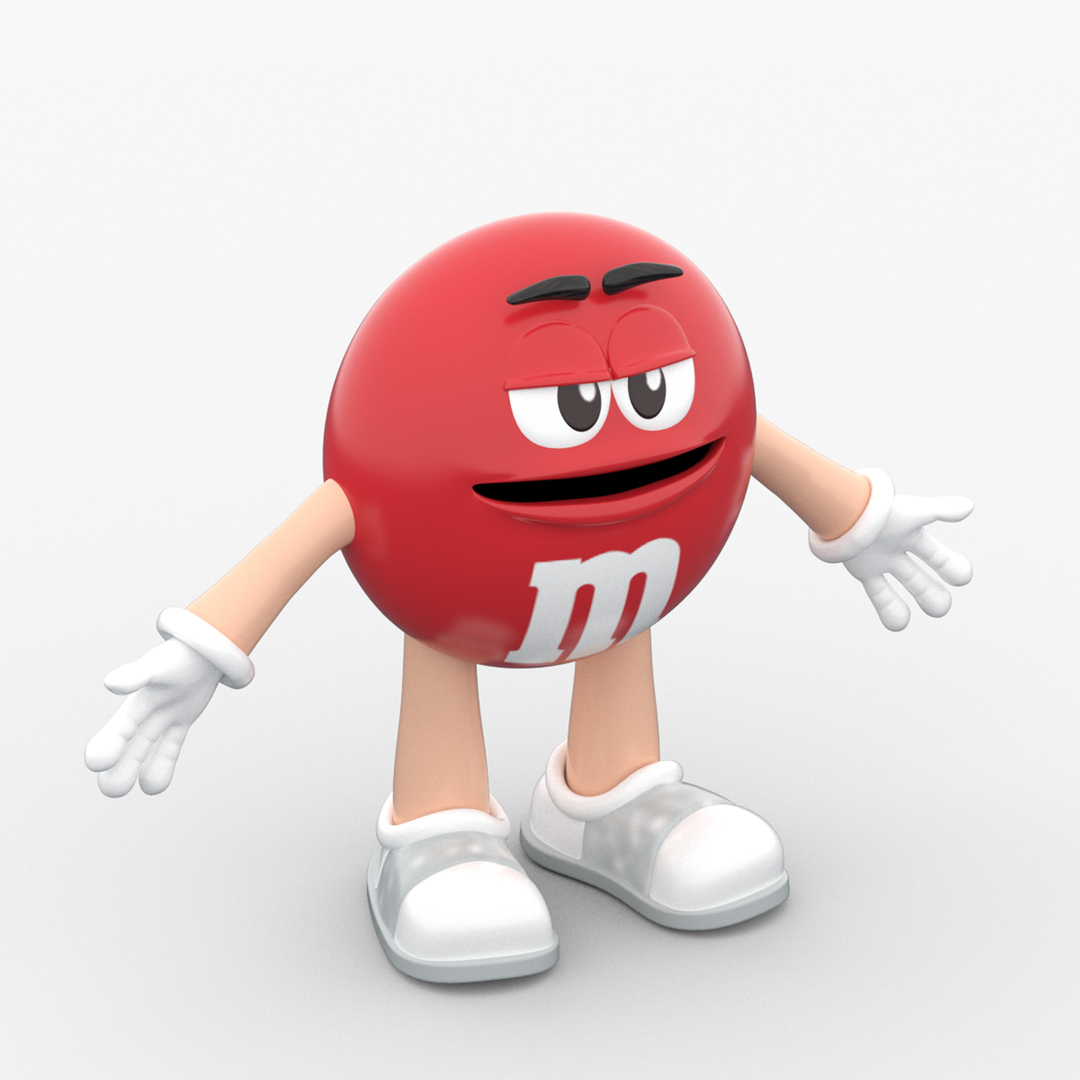 S character red 3D model - TurboSquid 1601176
