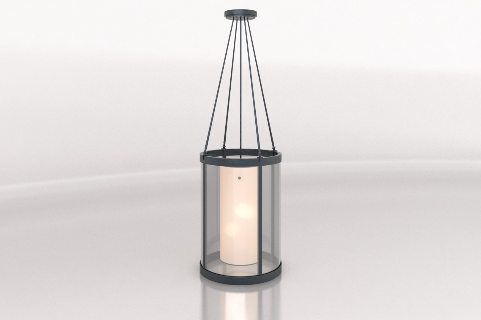 3D Industrial Pendant Light Model - TurboSquid 1408448