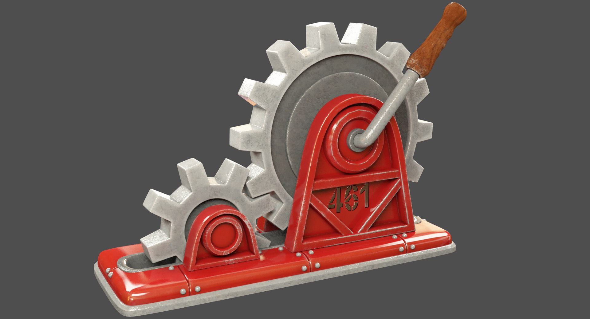 3D Lever Mechanism Gears - TurboSquid 1214541