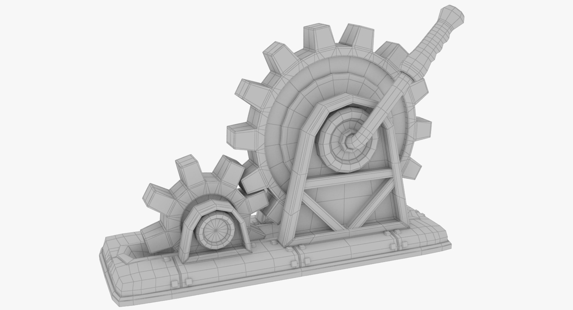 3D Lever Mechanism Gears - TurboSquid 1214541