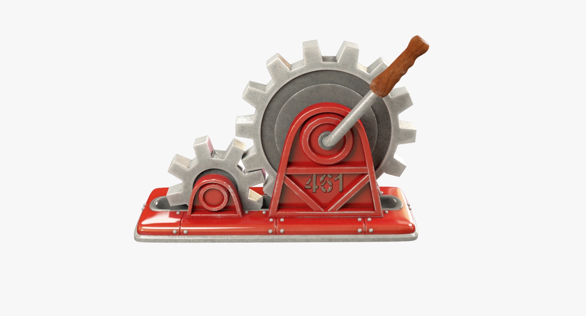 3D Lever Mechanism Gears - TurboSquid 1214541