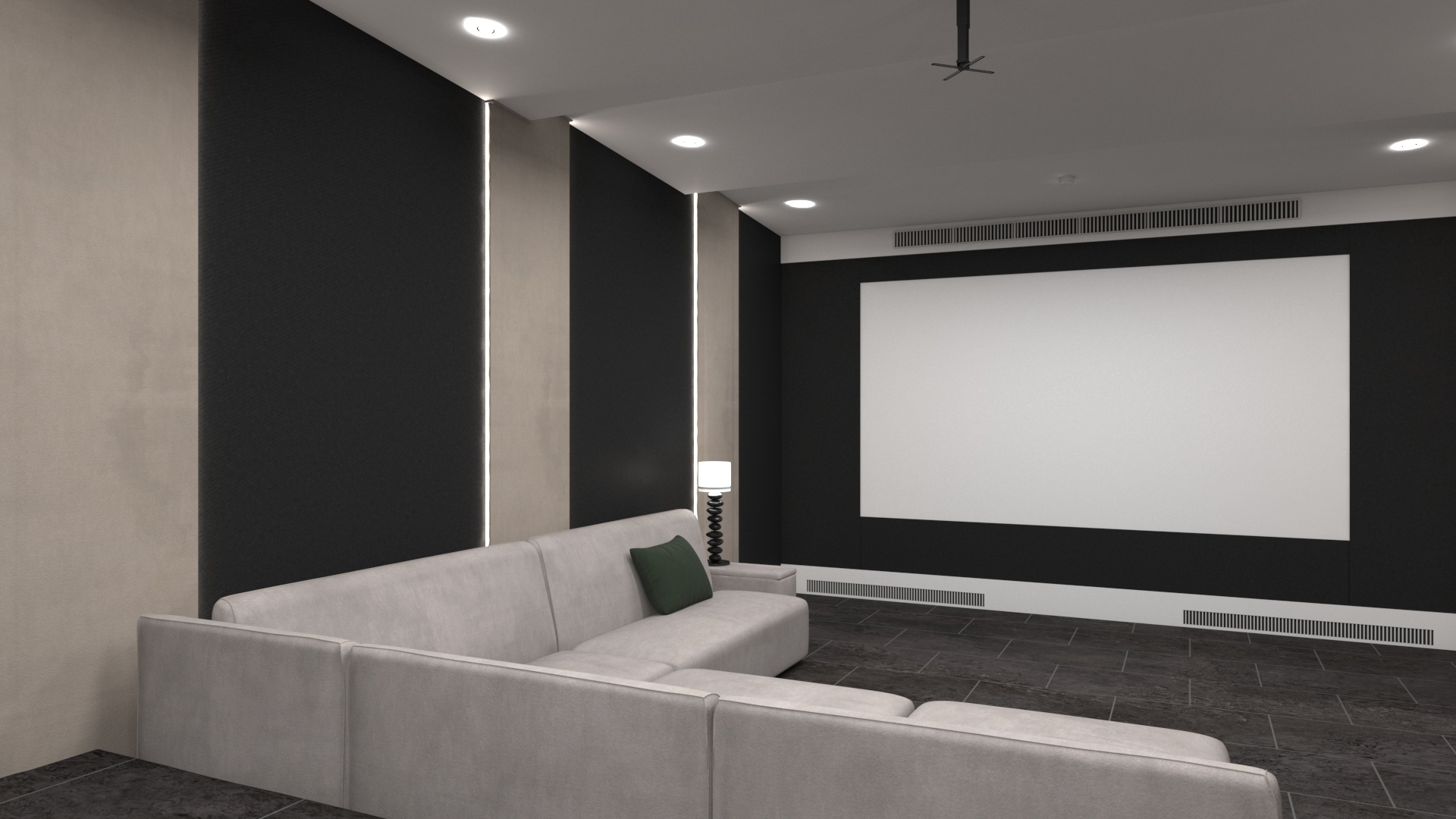 3D Home Cinema Interior Model - TurboSquid 2233824