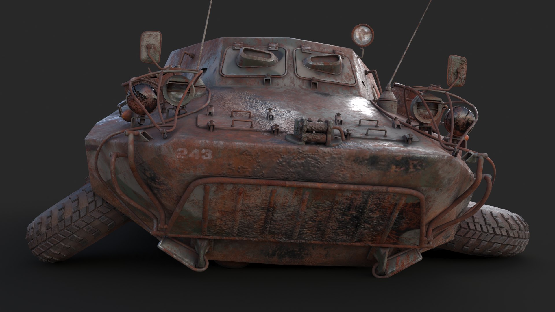 3D Model FUG OT 65 Destroyed - TurboSquid 1883477