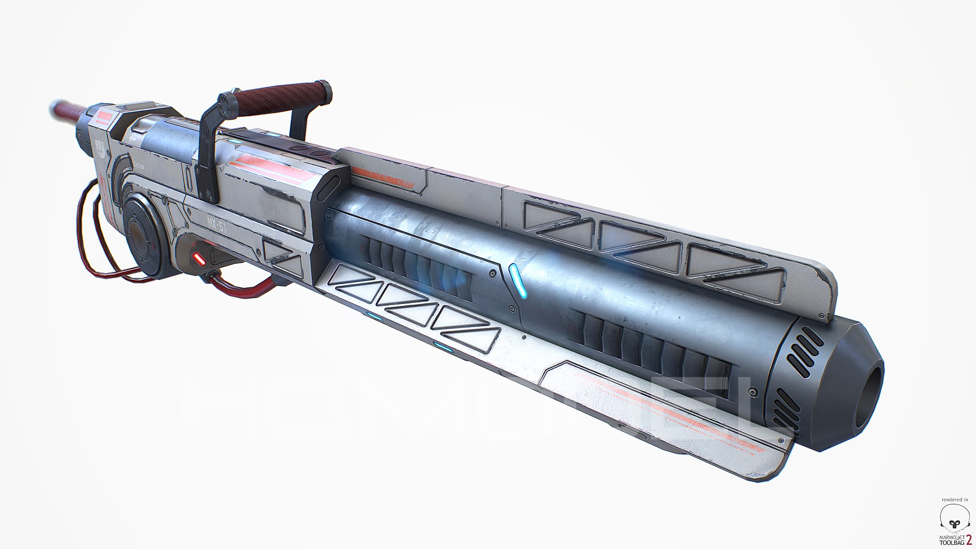 3d Heavy Laser Cannon Gun