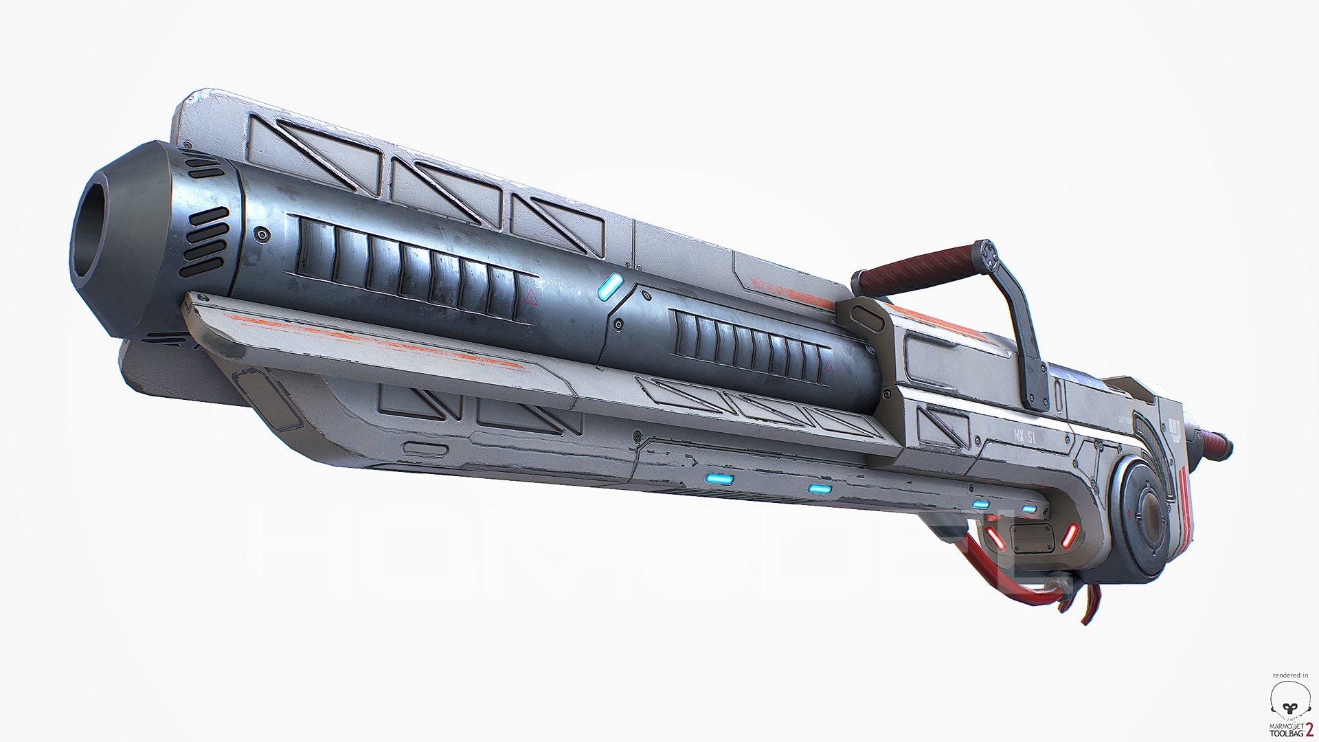 3d Heavy Laser Cannon Gun