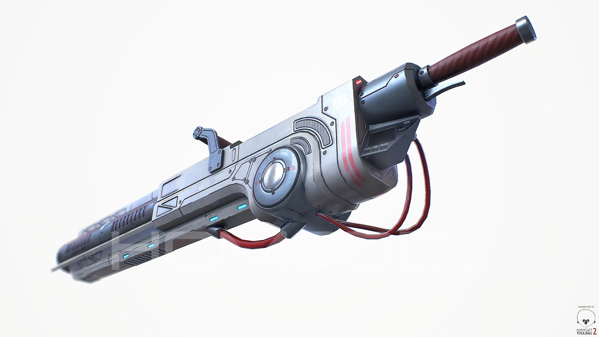 3d Heavy Laser Cannon Gun