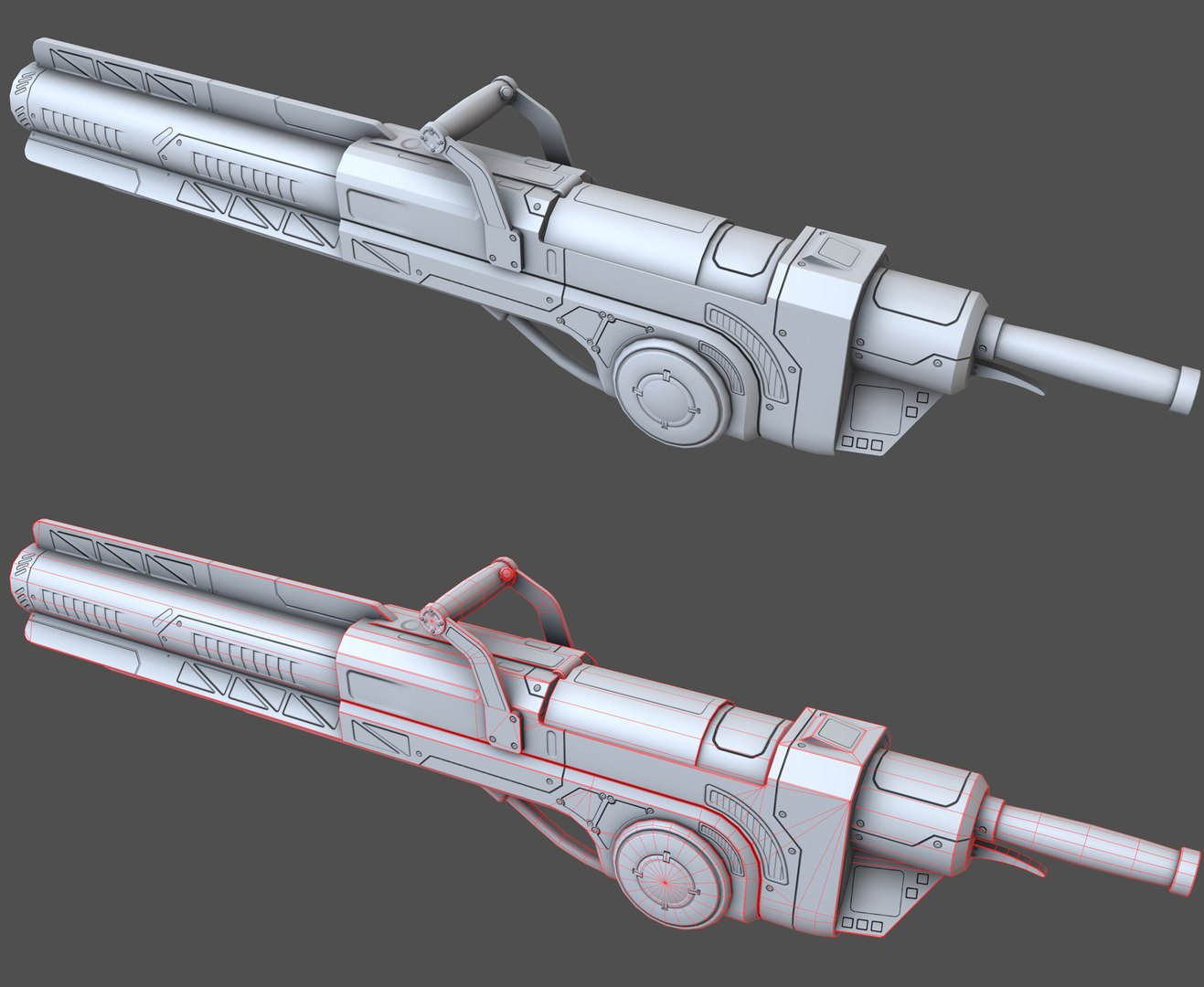 3d Heavy Laser Cannon Gun