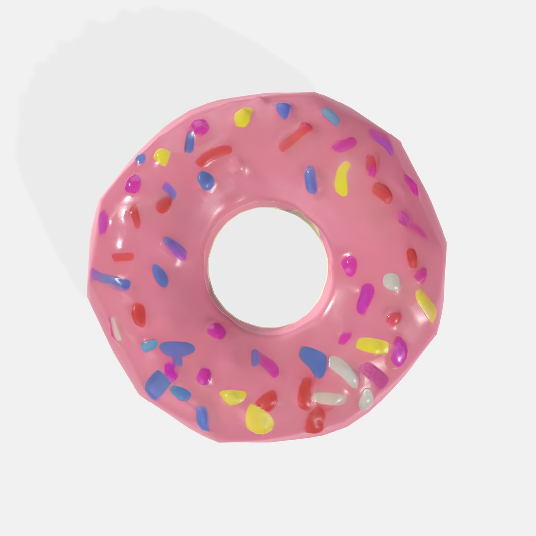 Donut With Sprinkles 3D - TurboSquid 2270873