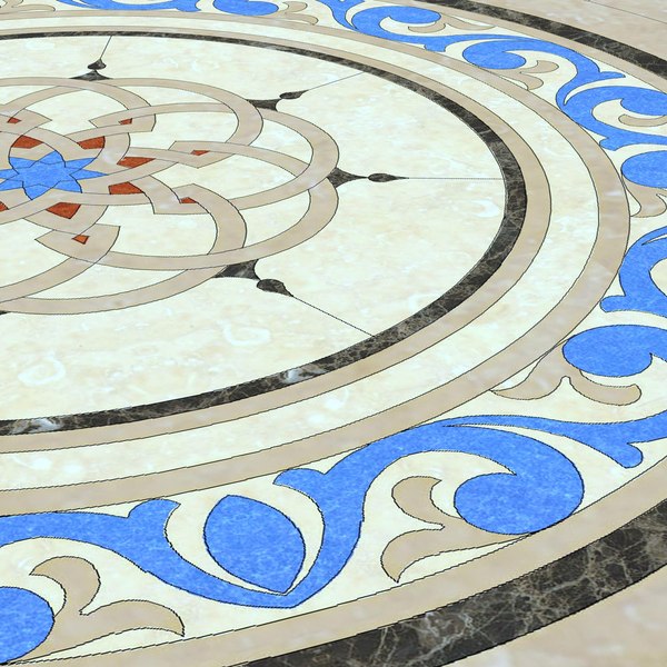 3d marble tile model
