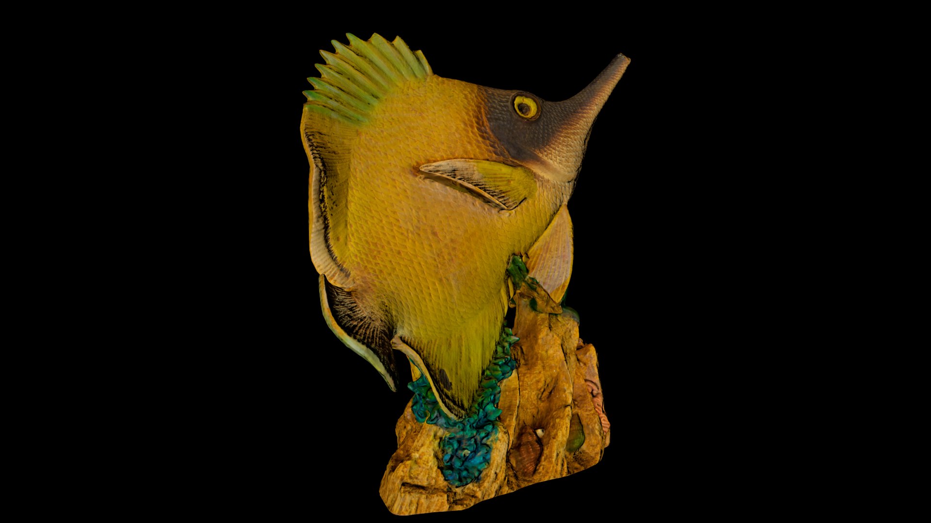 A Figurine Of A Sea Fish 3D Model - TurboSquid 2268230