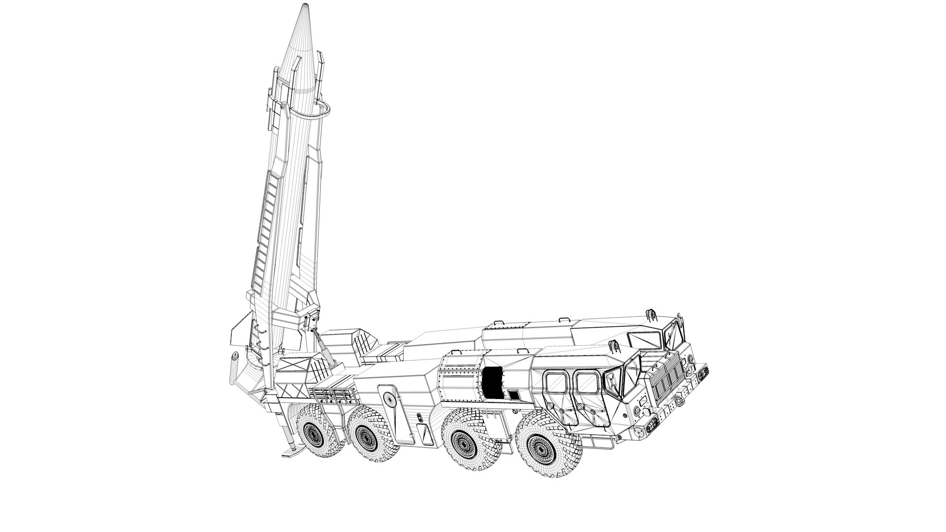 3D Scud Missile Launcher MAZ-543 Model - TurboSquid 2350227