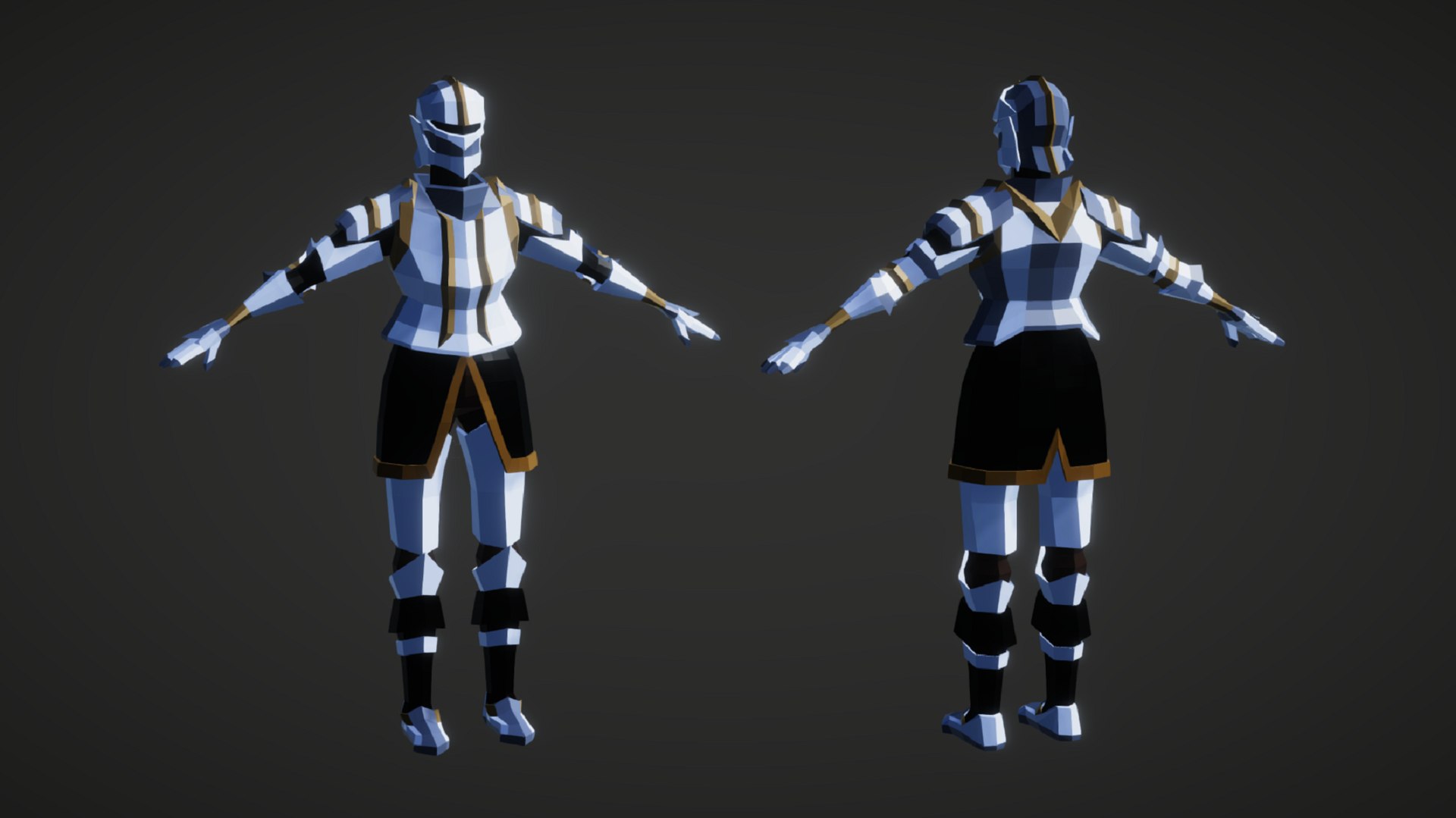 Longswordsman Knight Low-Poly Model 3D Model - TurboSquid 1724243