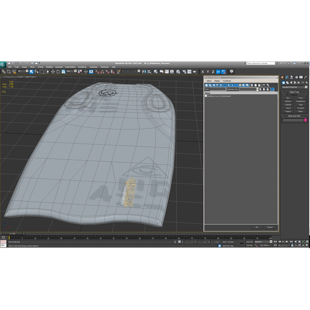 3d Model 6 Bodyboard