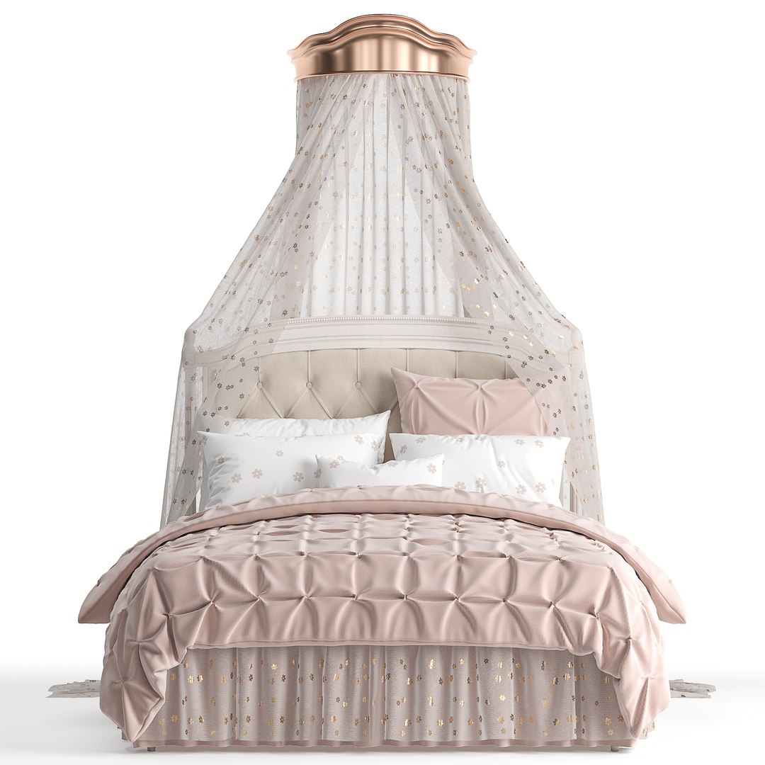 3D Model Blythe Upholstered Without Footboard Bed - TurboSquid 2356843