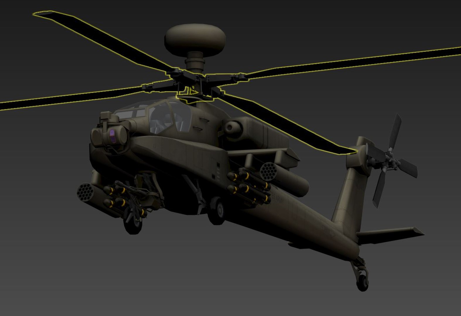 Ah-64d Apache 3D Model - TurboSquid 1323091