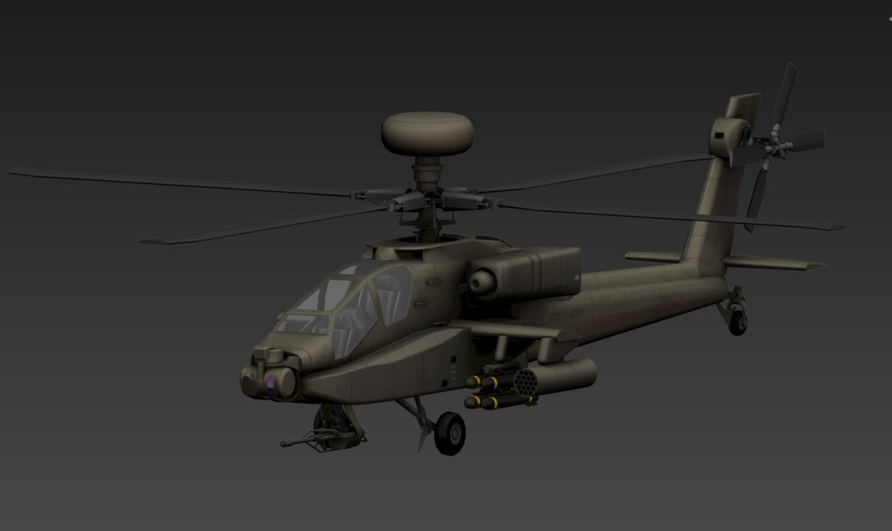Ah-64d Apache 3D Model - TurboSquid 1323091