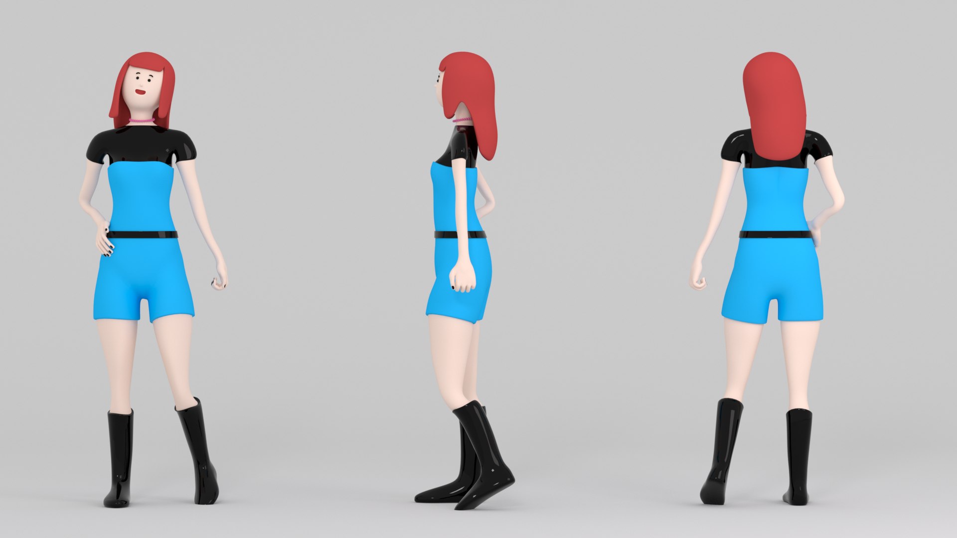 Female Character Set 3D Model - TurboSquid 2249174