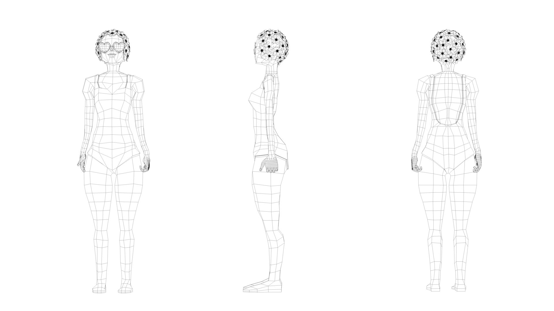 Female Character Set 3D Model - TurboSquid 2249174
