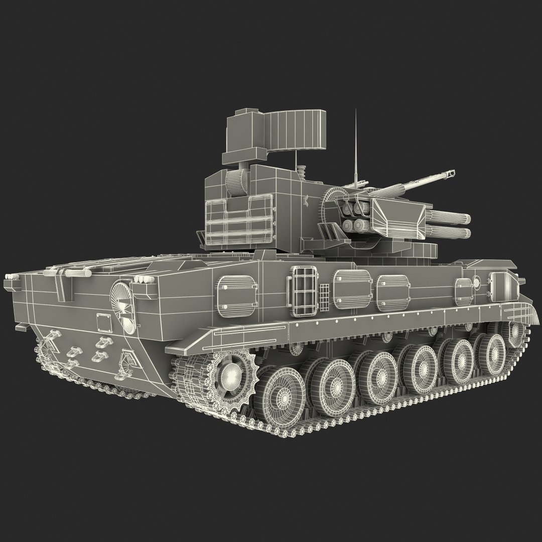 9k22 tunguska sa-19 grison 3d model