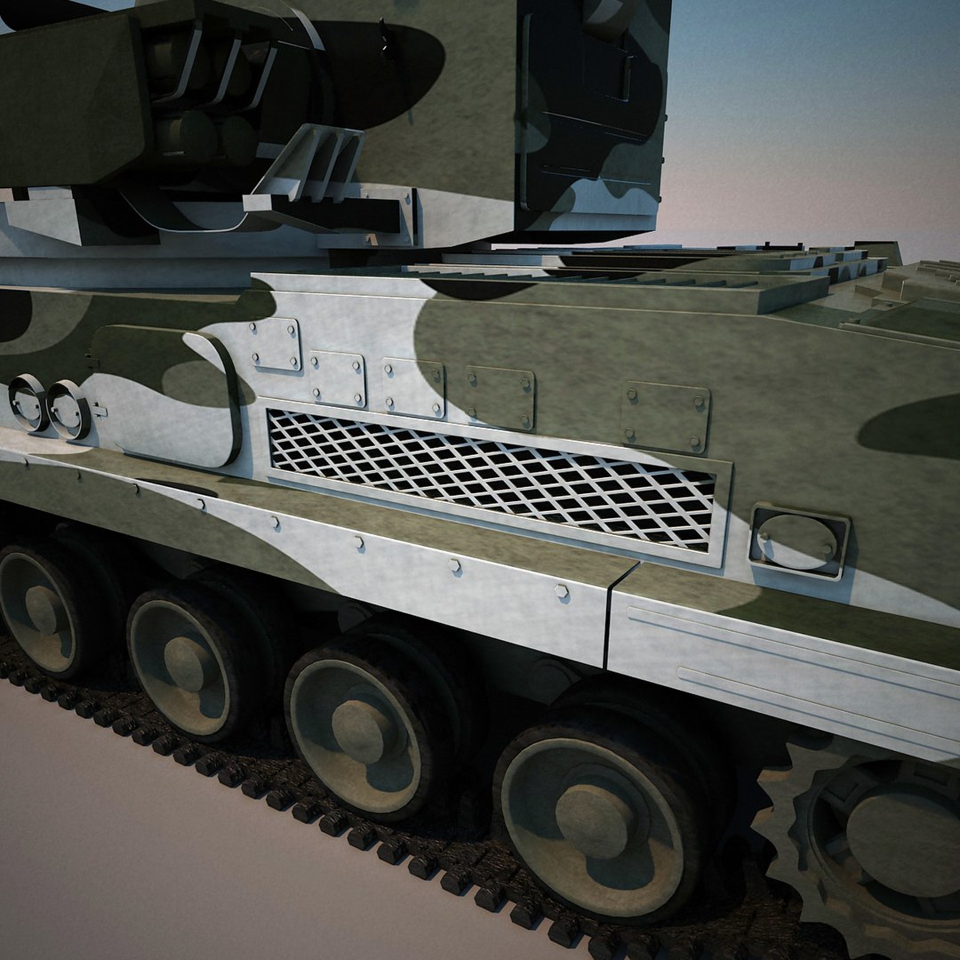9k22 tunguska sa-19 grison 3d model