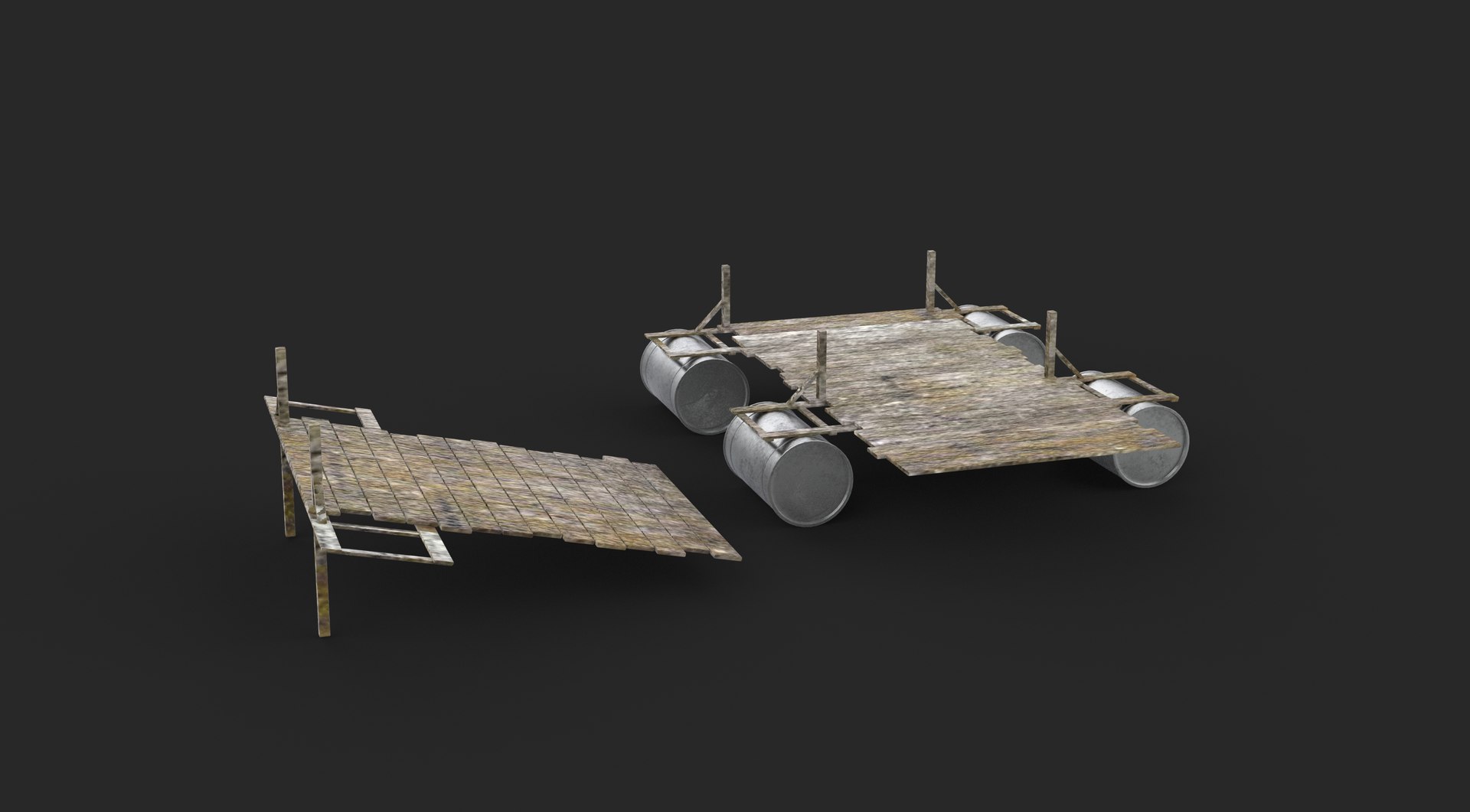Old Raft 3D Model Model - TurboSquid 2360479