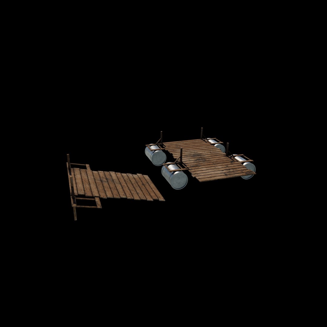 Old Raft 3D Model Model - TurboSquid 2360479