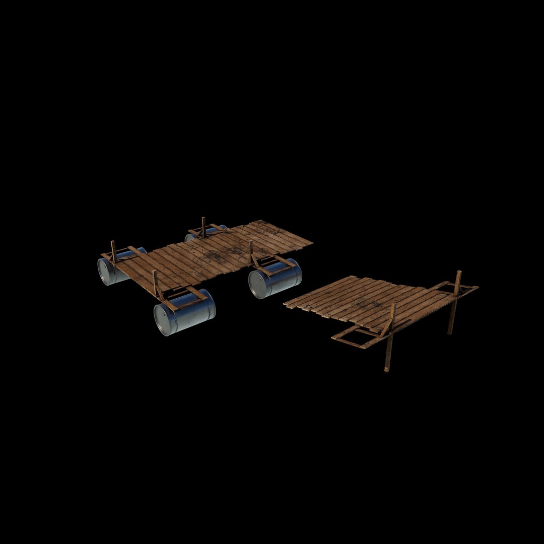 Old Raft 3D Model Model - TurboSquid 2360479