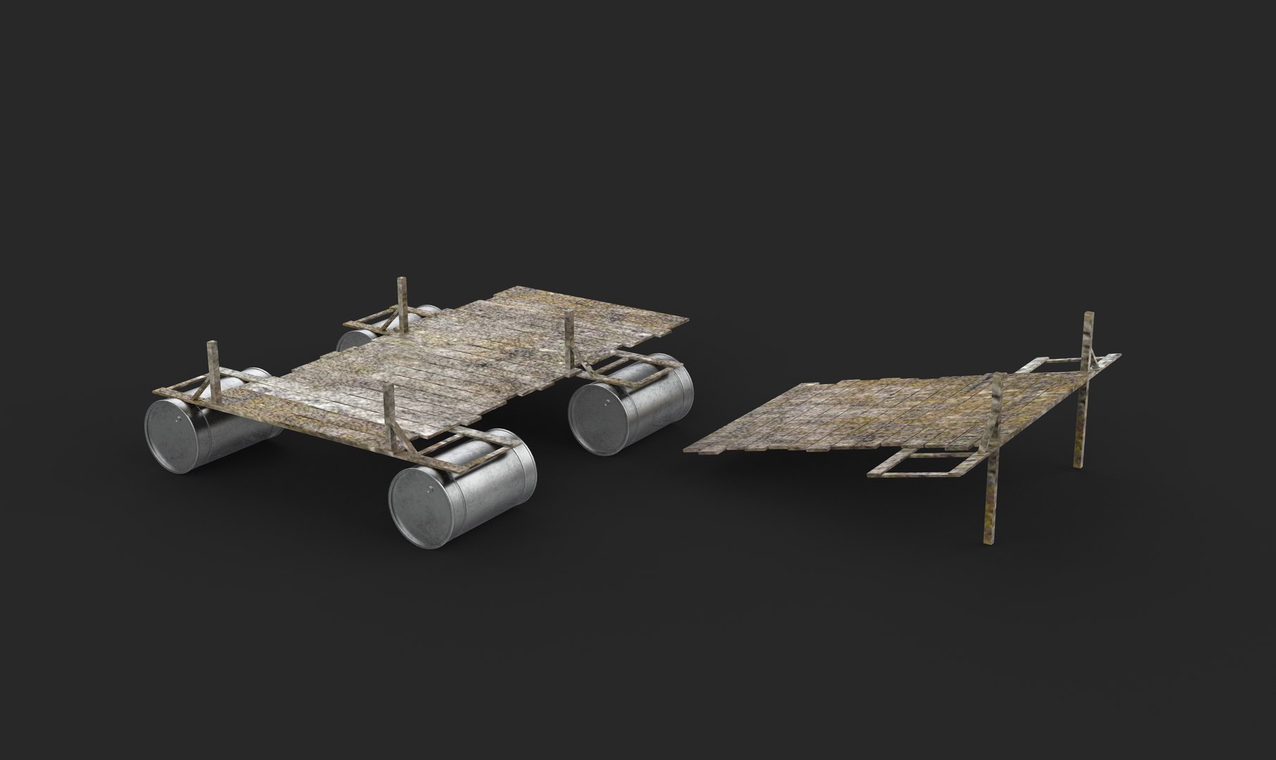 Old Raft 3D Model Model - TurboSquid 2360479