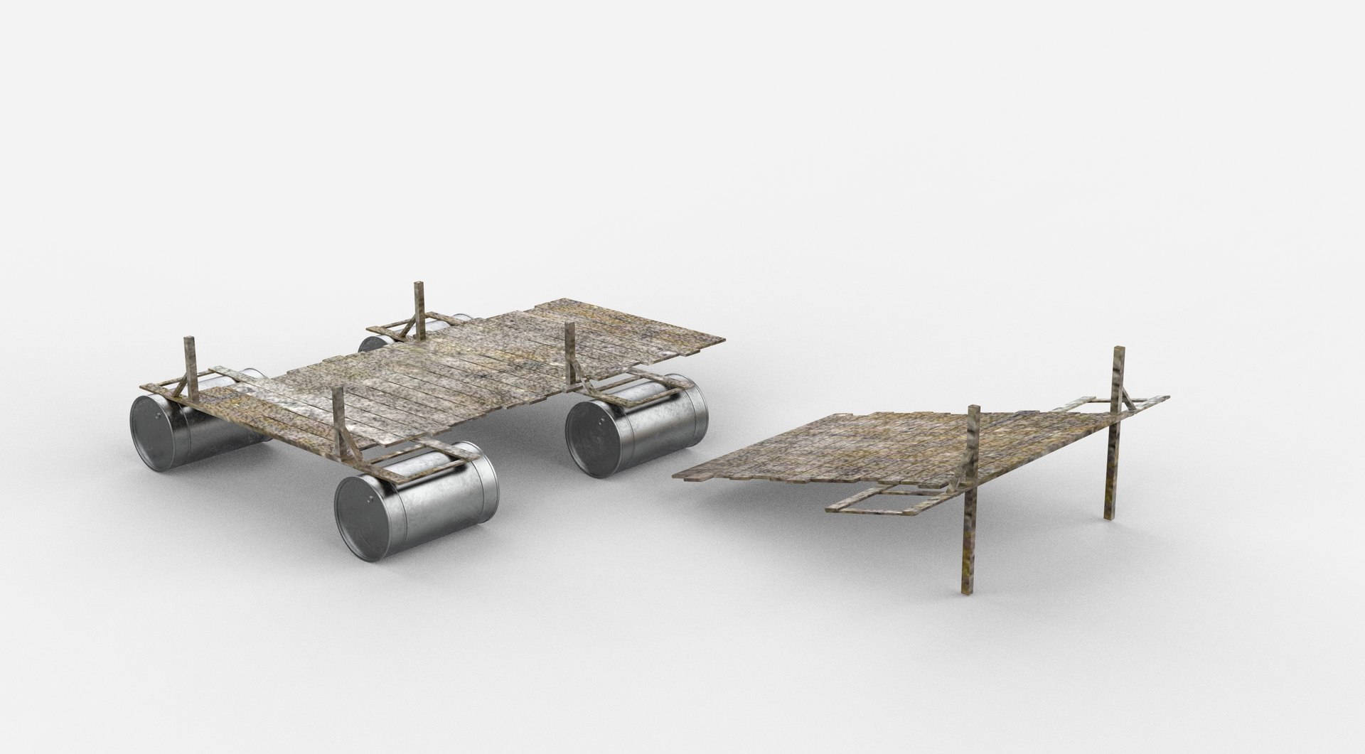 Old Raft 3D Model Model - TurboSquid 2360479
