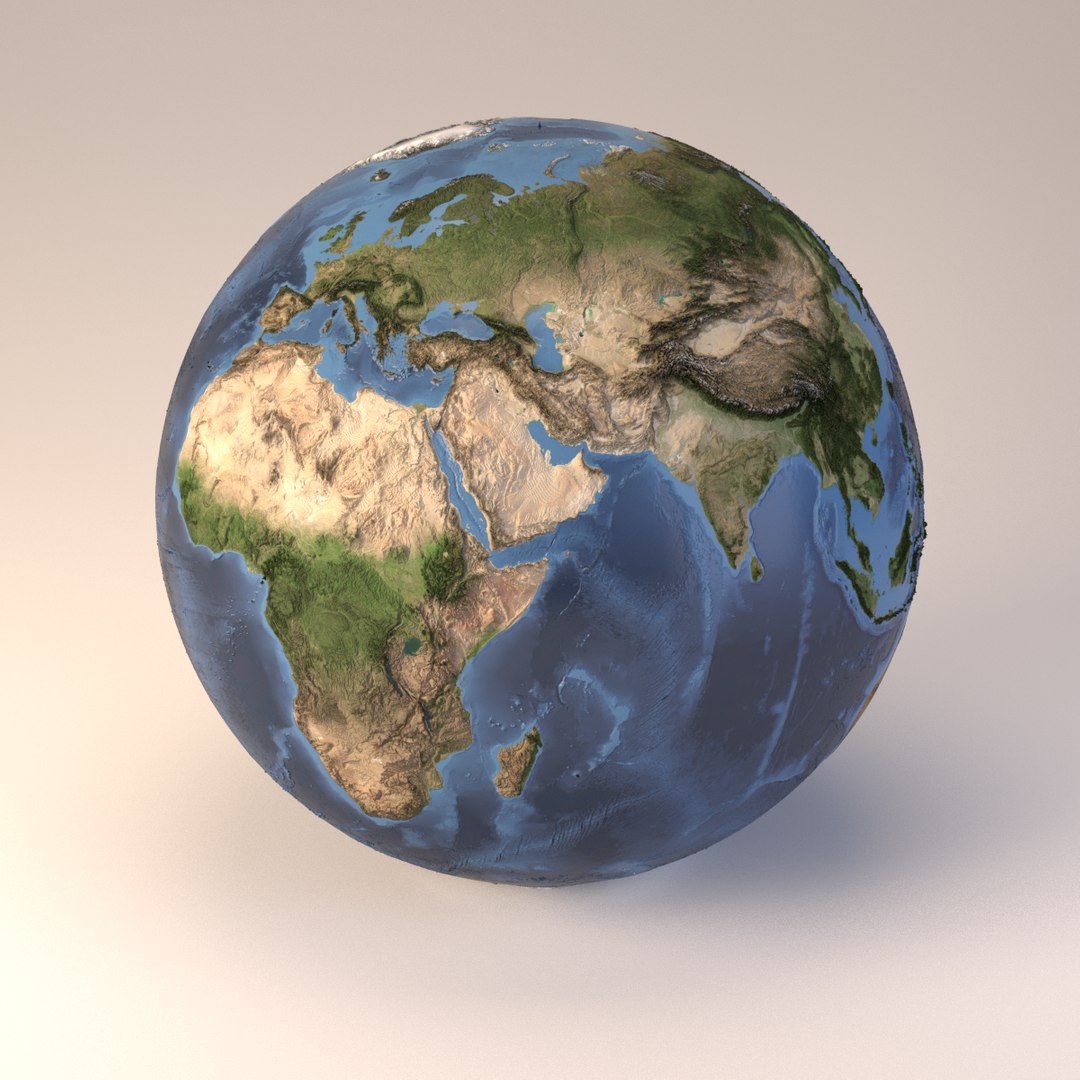 Blend Earth Globe Embossed