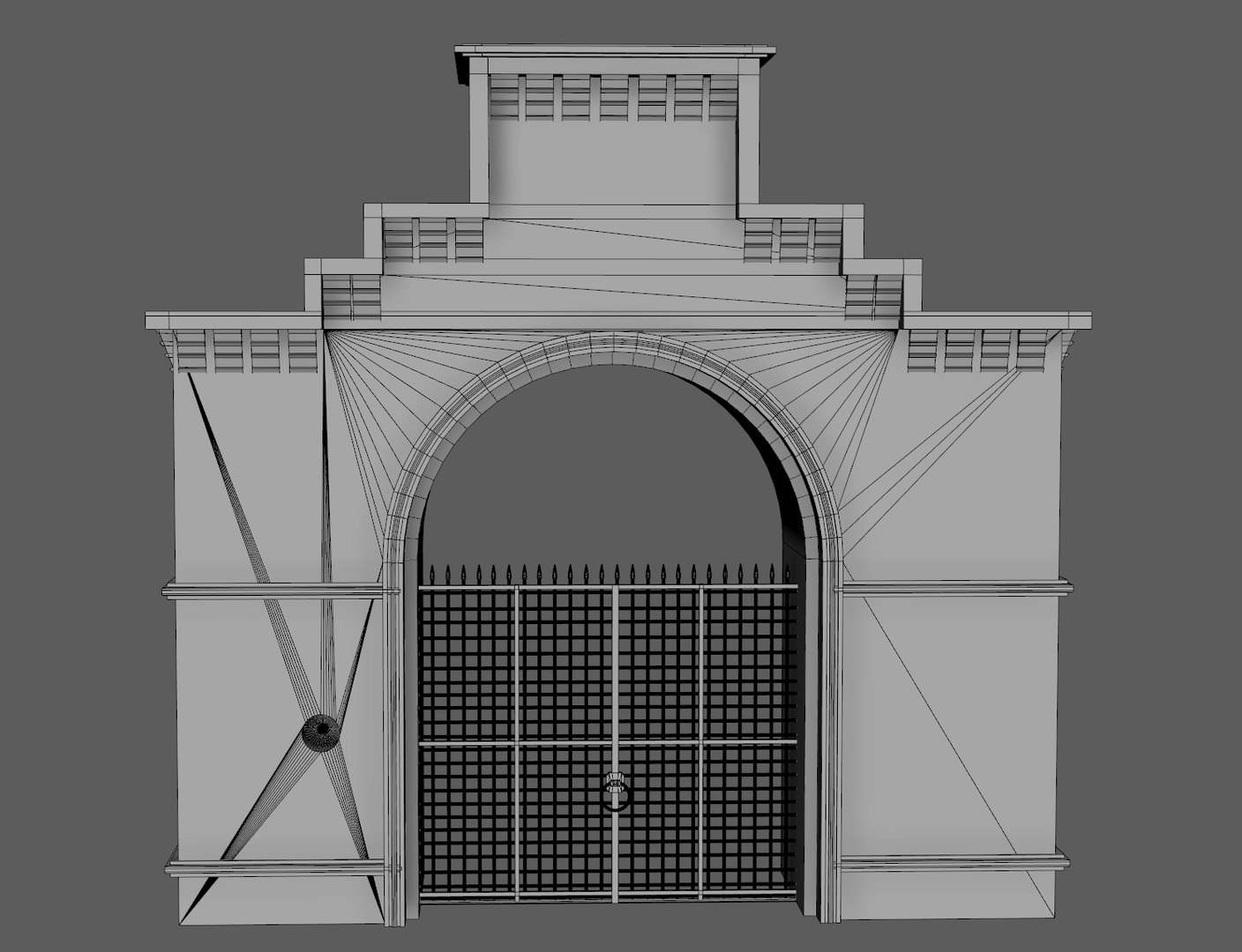 3D Model Classic Old Gate - TurboSquid 1718128