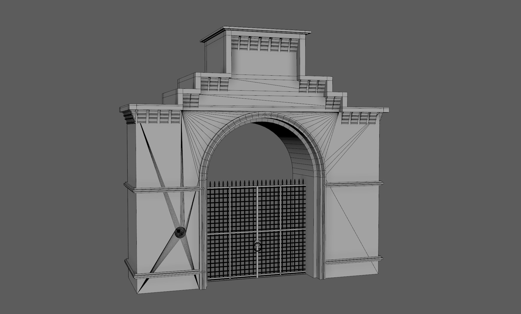 3D Model Classic Old Gate - TurboSquid 1718128