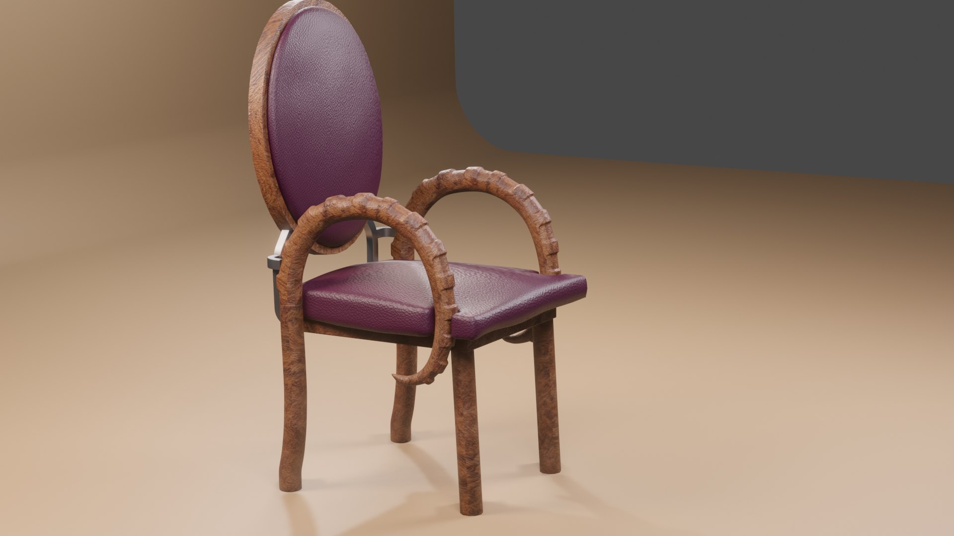 Wild goat chair4 3D model - TurboSquid 2033779