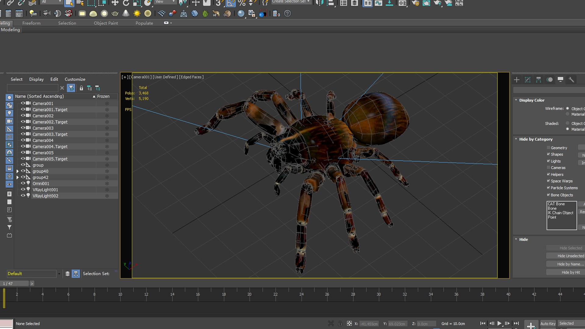 Spider Walking Creepy Tarantula Attack Idle Game Horror 3D - TurboSquid ...
