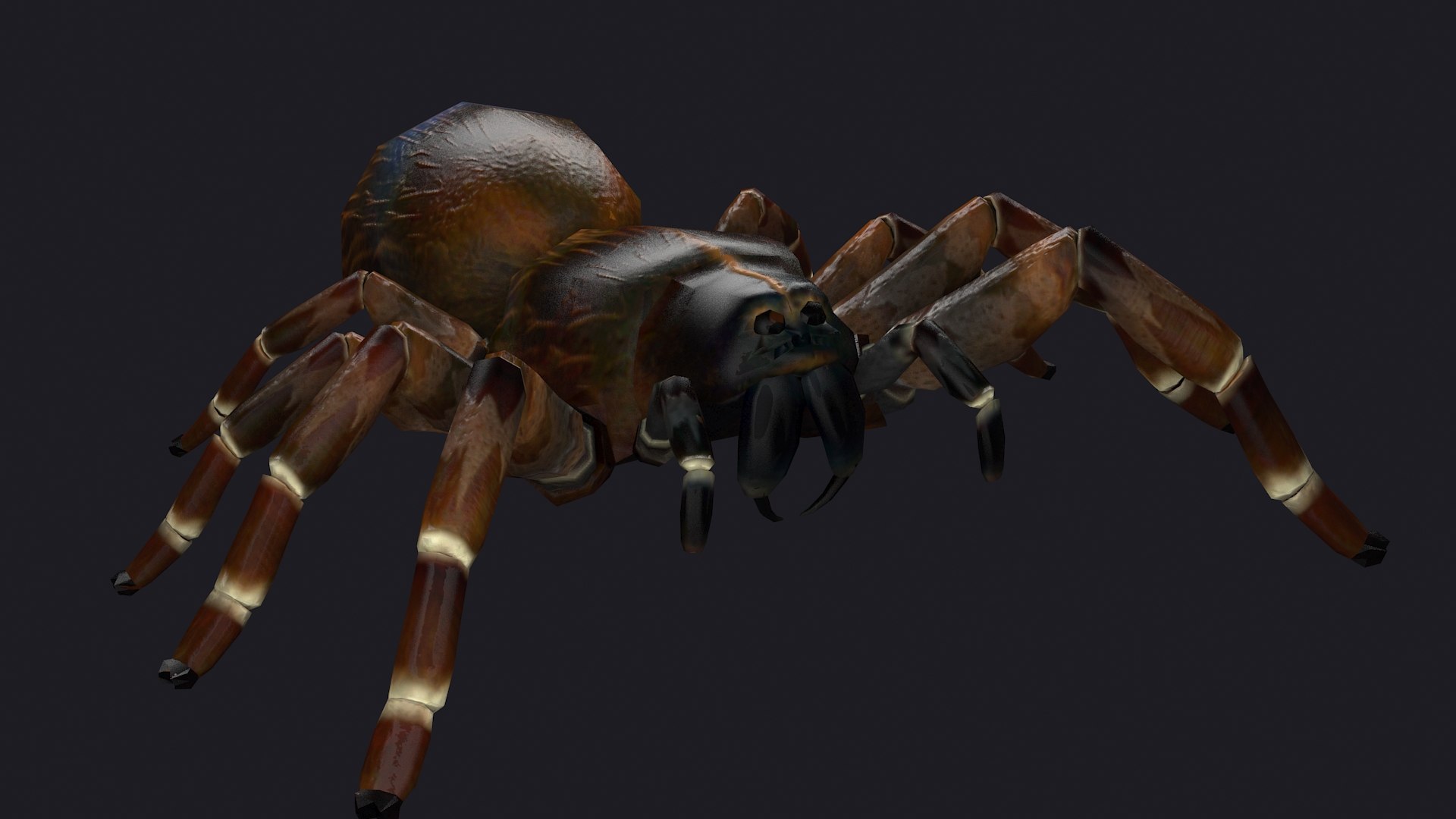 Spider Walking Creepy Tarantula Attack Idle Game Horror 3D - TurboSquid ...