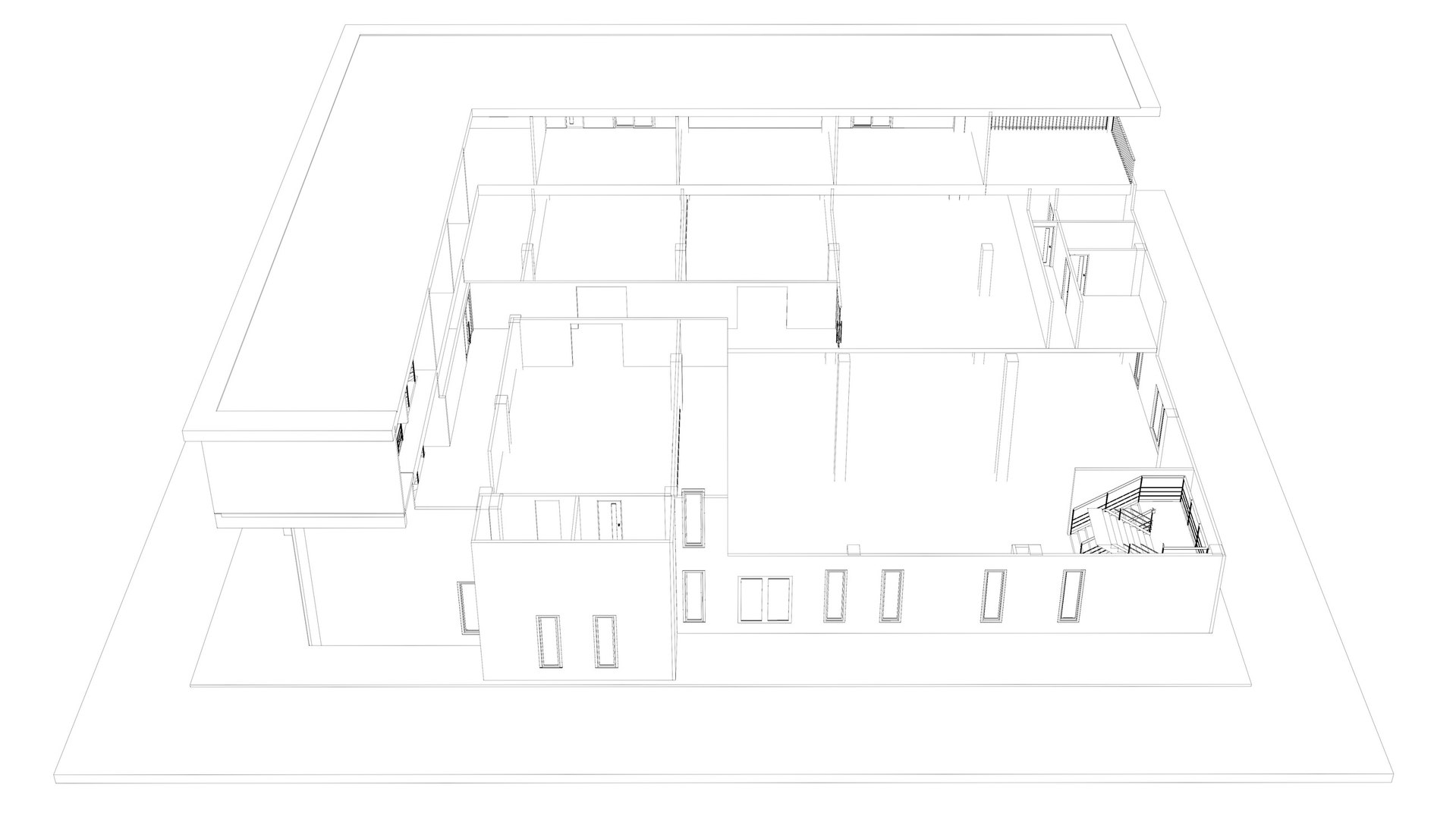 Home Office In Cutaway Section 25-09 3D Model - TurboSquid 2345475
