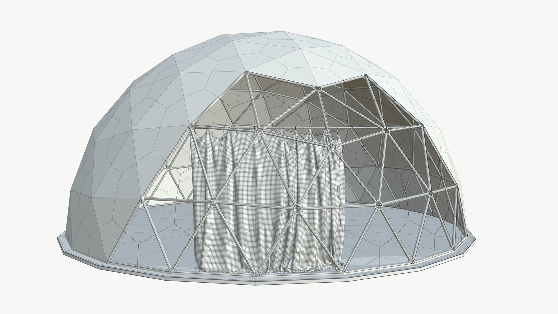 3D Geodesic Dome V4 Tent Model - TurboSquid 2103909