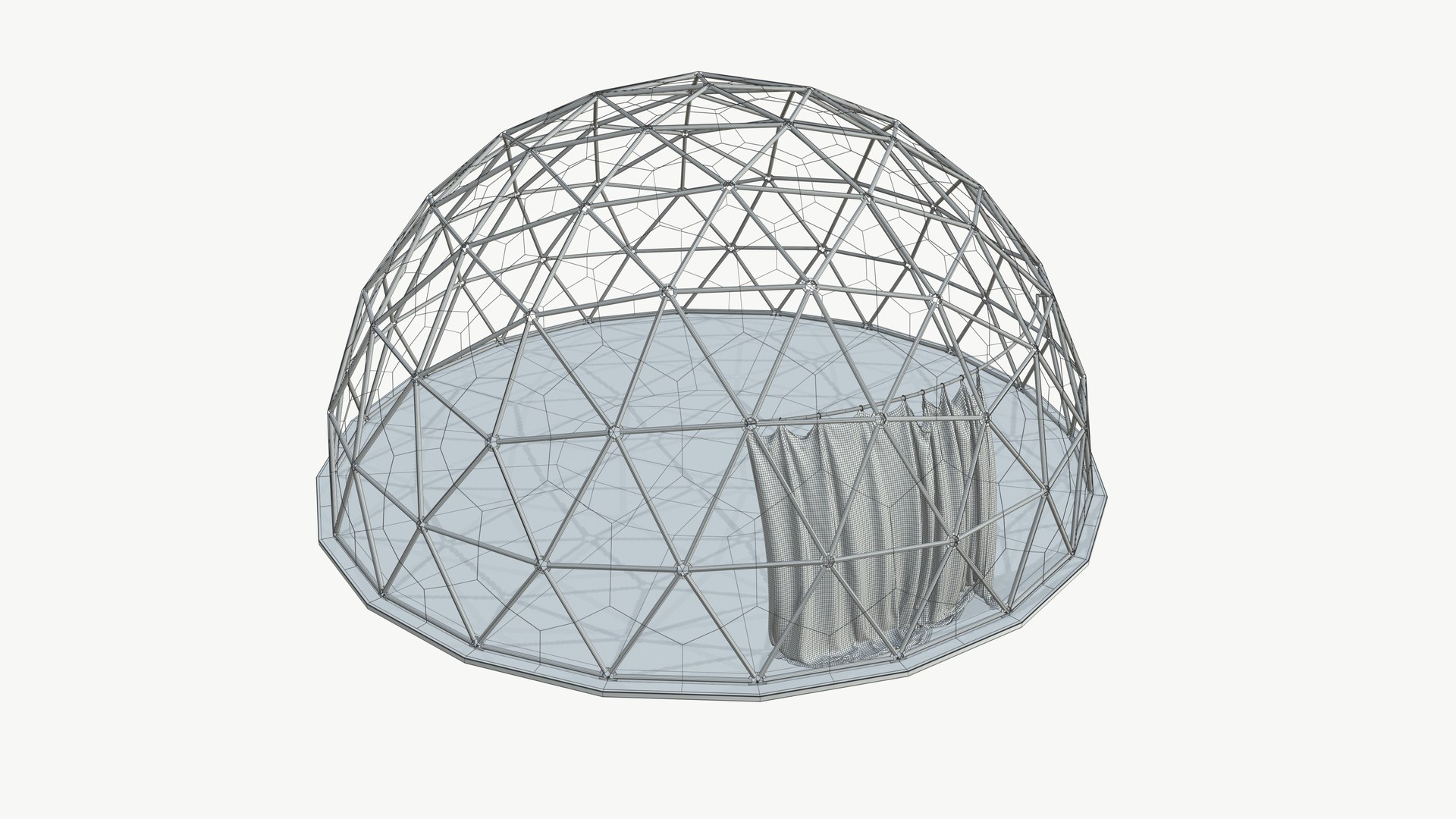 3D Geodesic Dome V4 Tent Model - TurboSquid 2103909