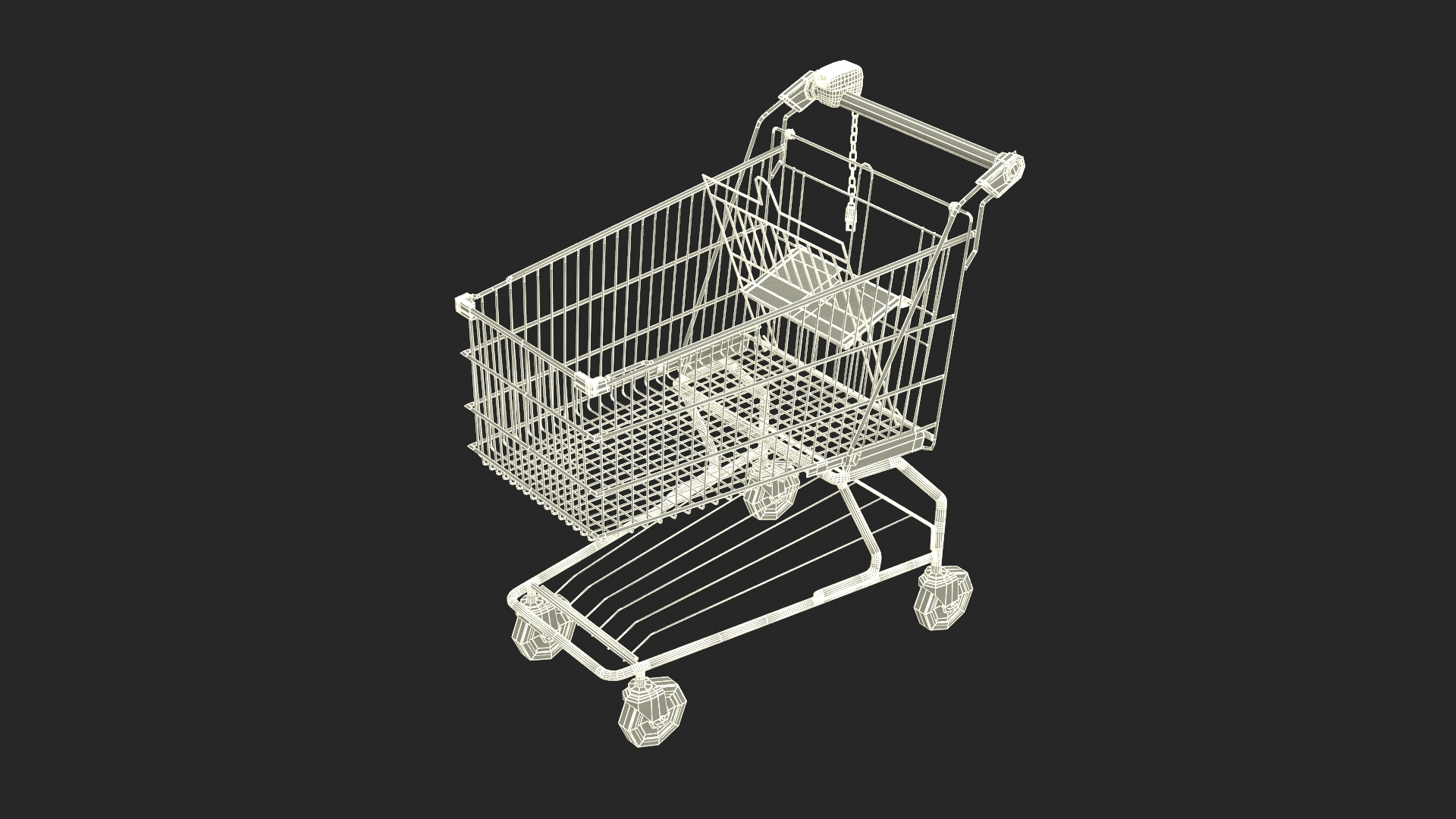3D Trolley Shopping Cart With Coin Lock System - TurboSquid 2112260