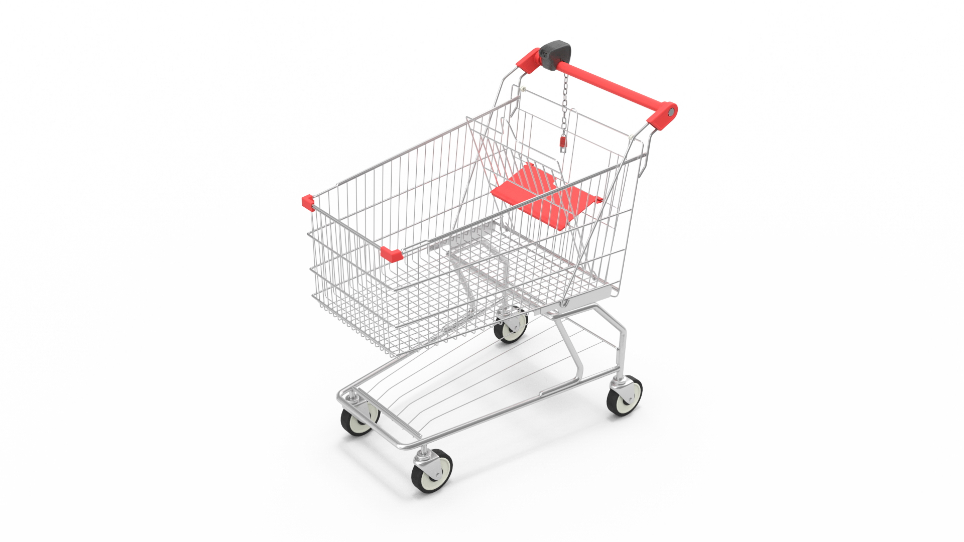 3D Trolley Shopping Cart With Coin Lock System - TurboSquid 2112260