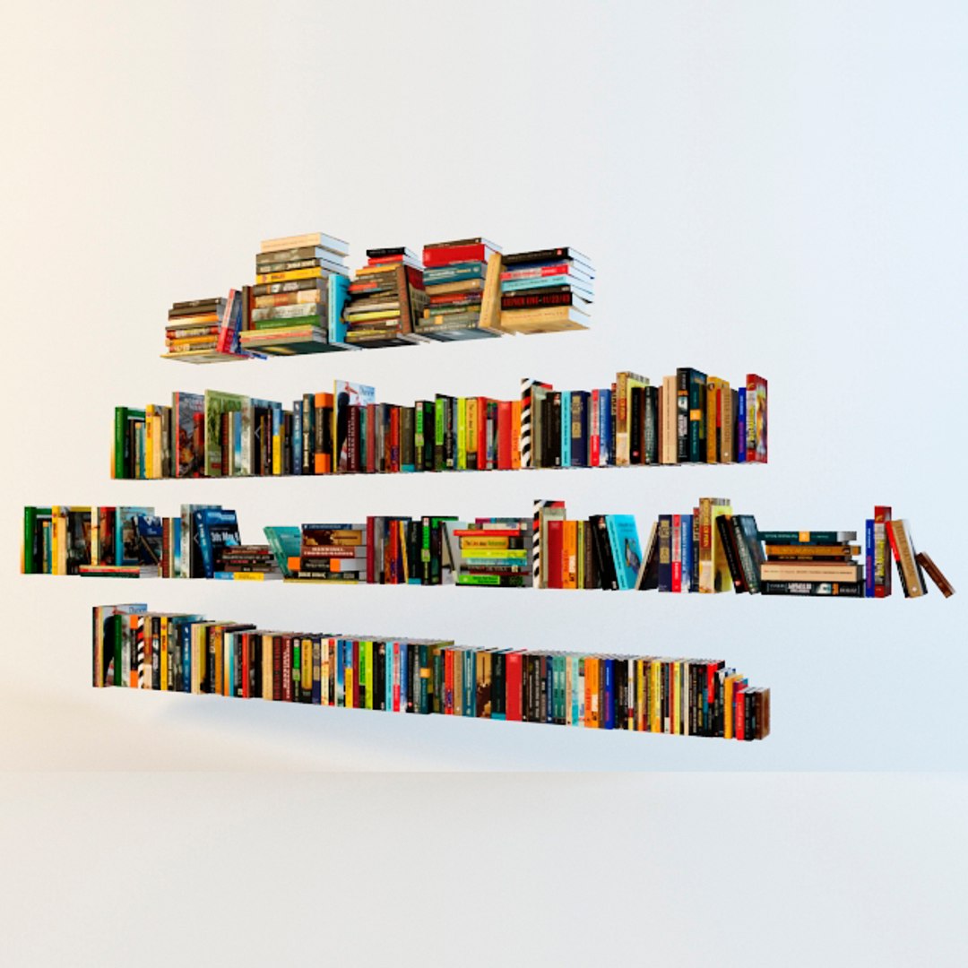 3d books model