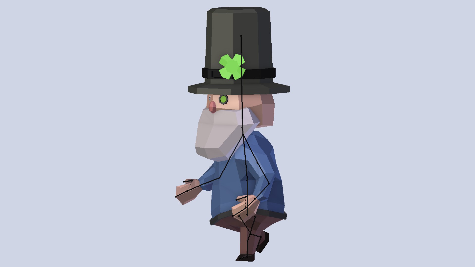 3d dwarf character model