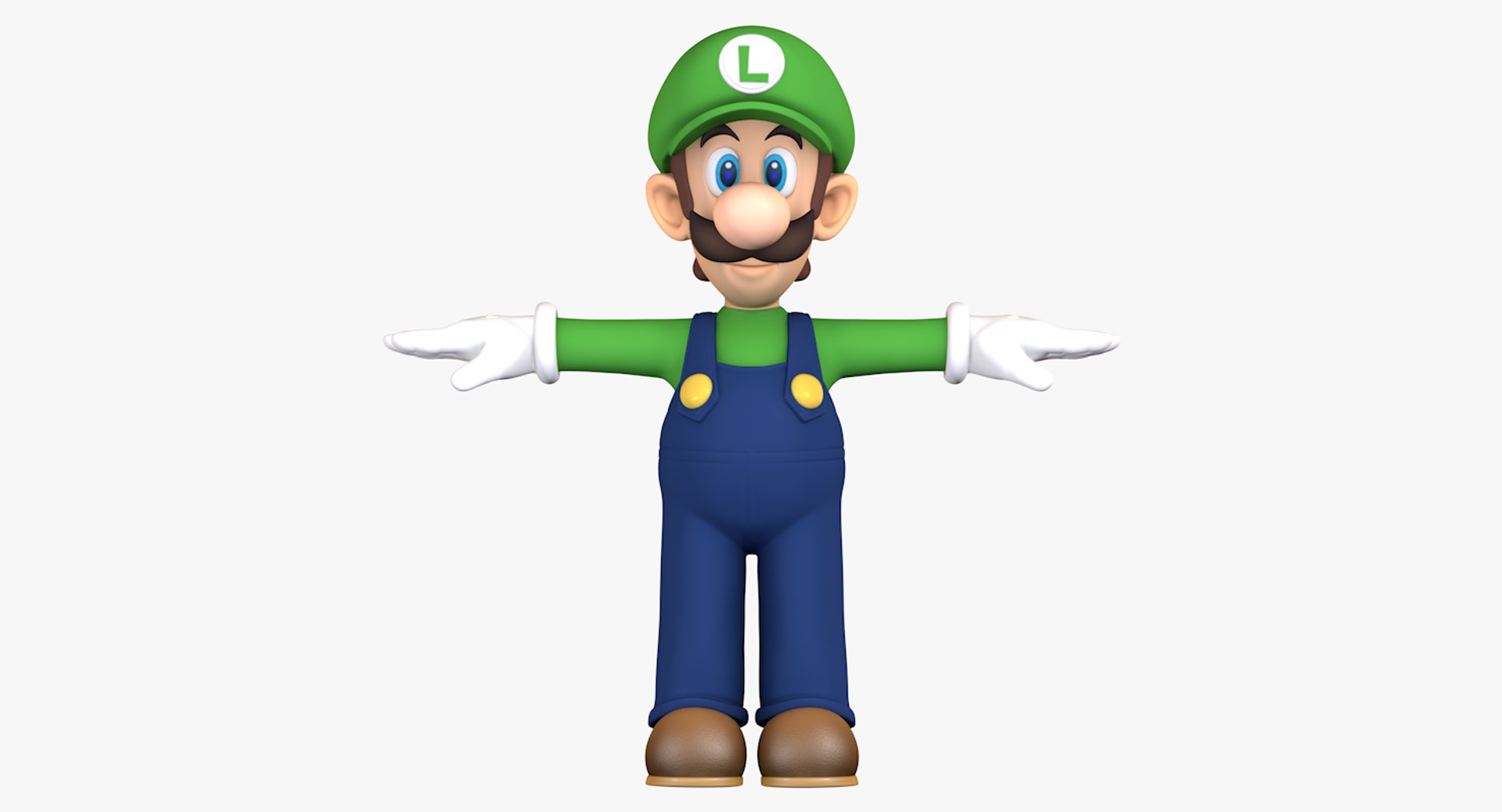 Luigi Super Mario Character 3D Model - TurboSquid 1404239