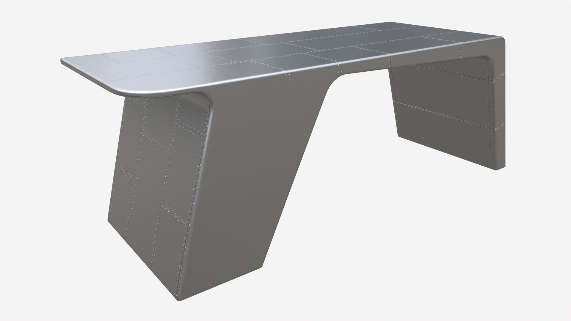 3D Metal Desk With Drawer 01 Model - TurboSquid 1988525